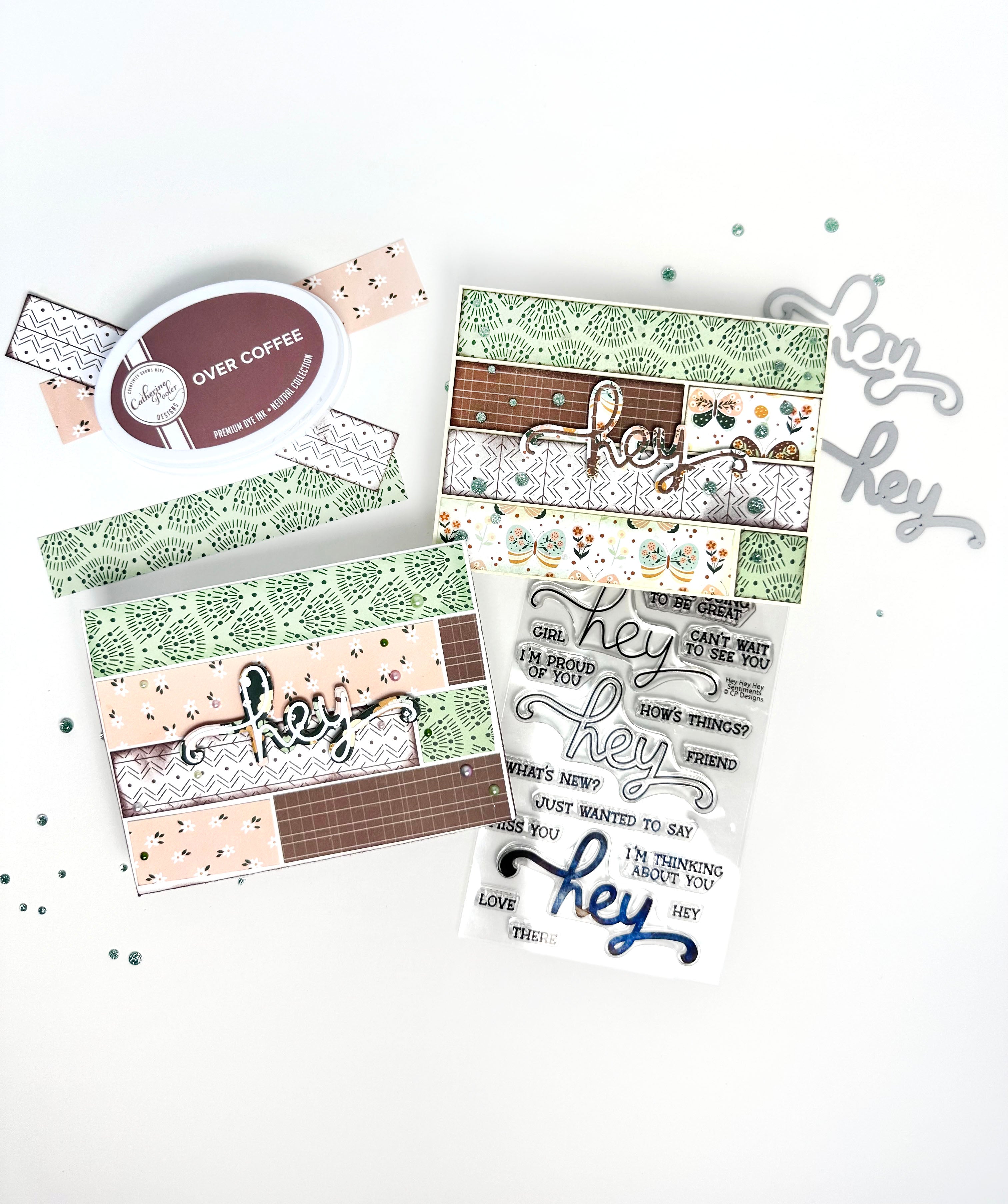 Hey! Cute Patterned Paper Cards – Emily Moore Designs
