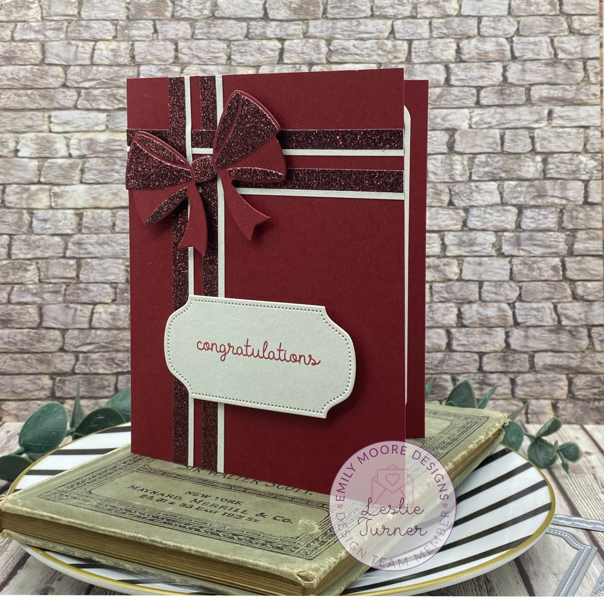 Congratulations Tri-Fold Card – Emily Moore Designs