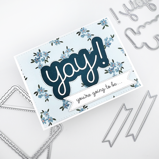 yay! Layered Word Die – Emily Moore Designs