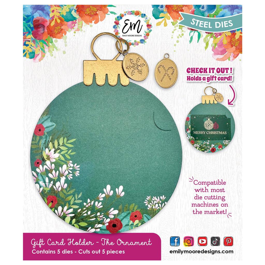 Gift Card Holder Die - The Ornament – Emily Moore Designs