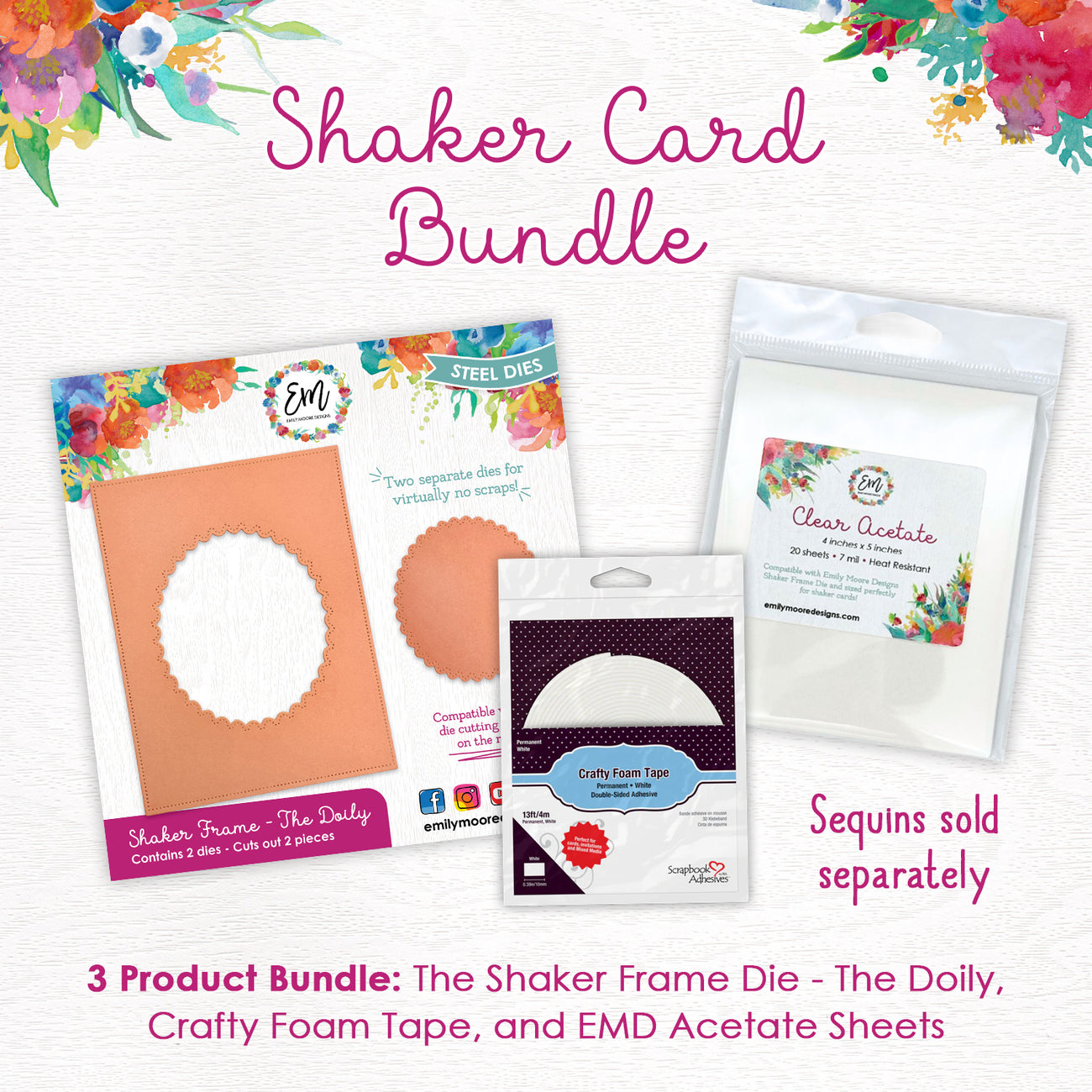 Shaker Card Bundle – Emily Moore Designs
