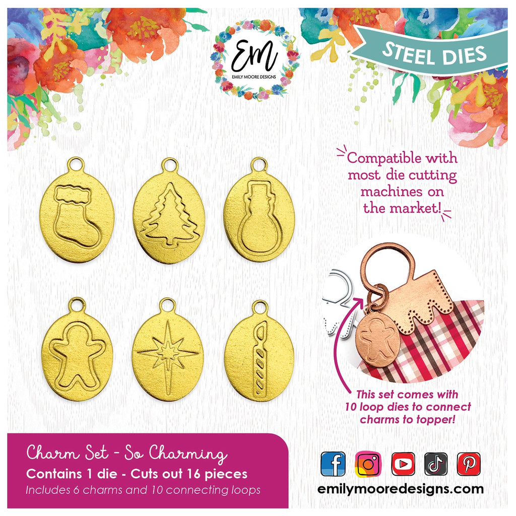 So Charming - Ornament Charm Die Set – Emily Moore Designs