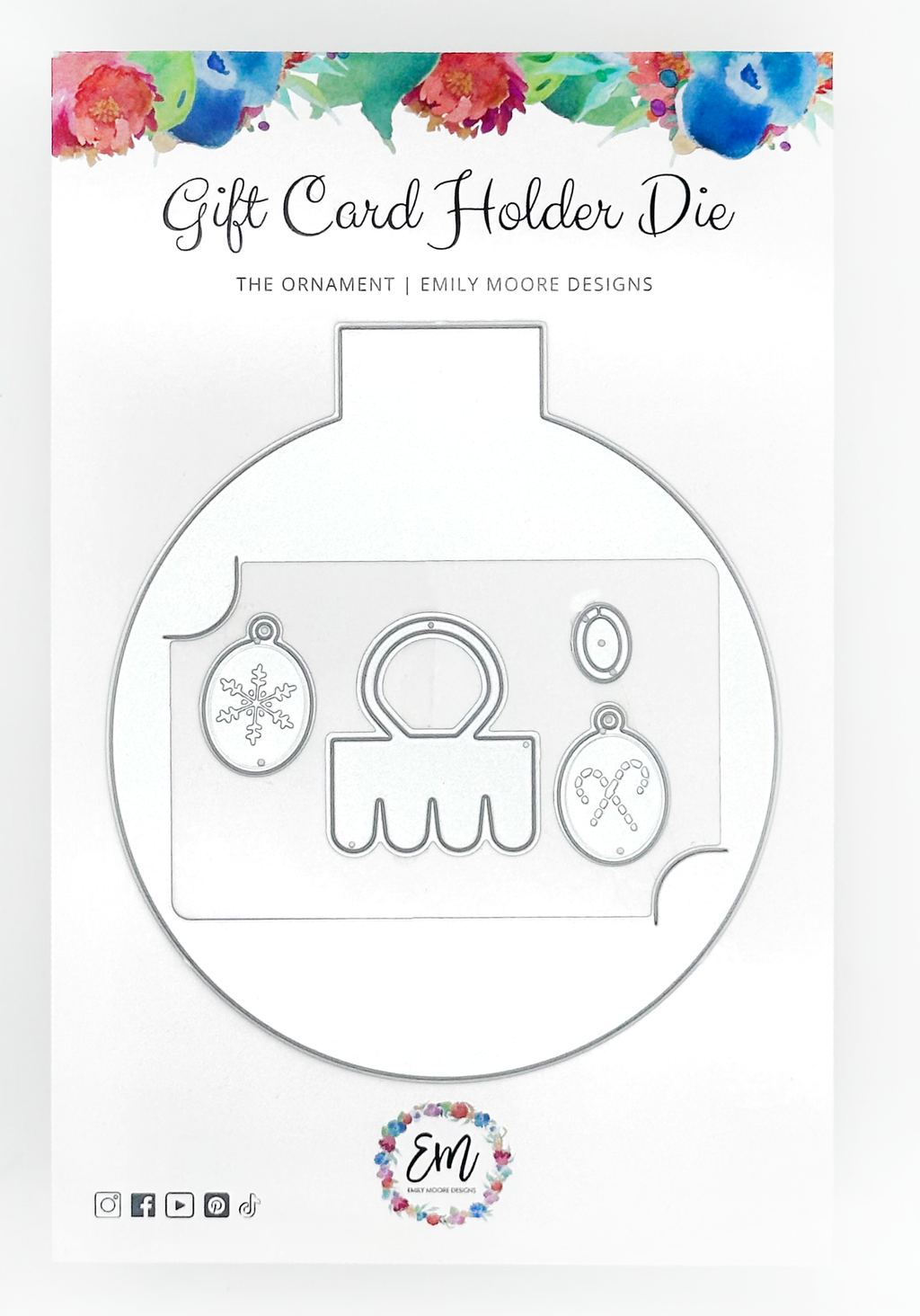 Gift Card Holder Die - The Ornament – Emily Moore Designs